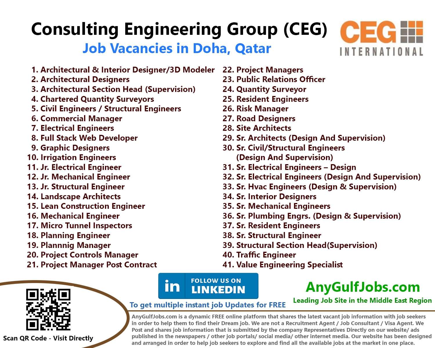 Careers at Consulting Engineering Group (CEG) Job Vacancies - 2023
