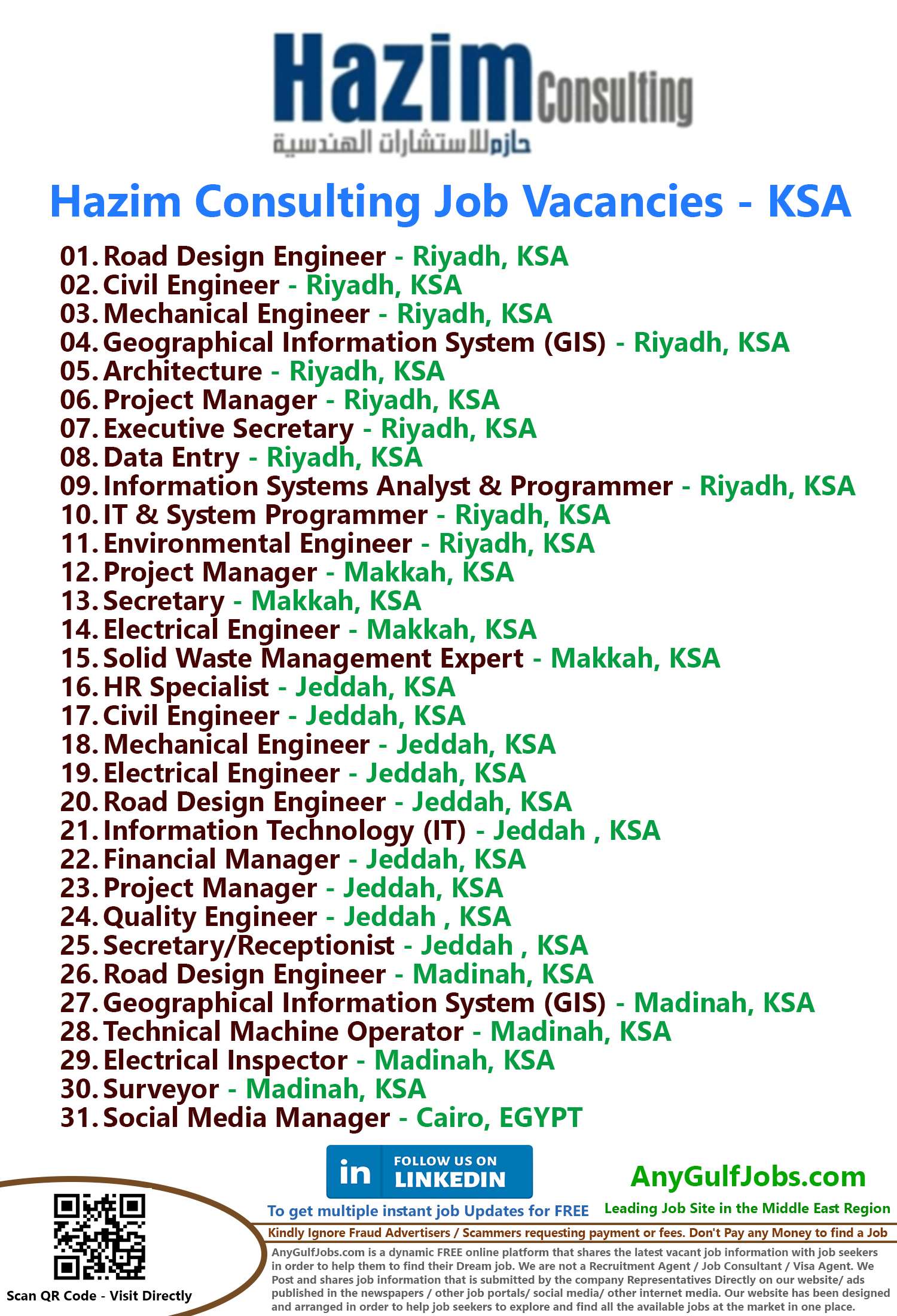 Saudi Consulting Services - SAUD CONSULT Job Vacancies in Riyadh, Saudi ...