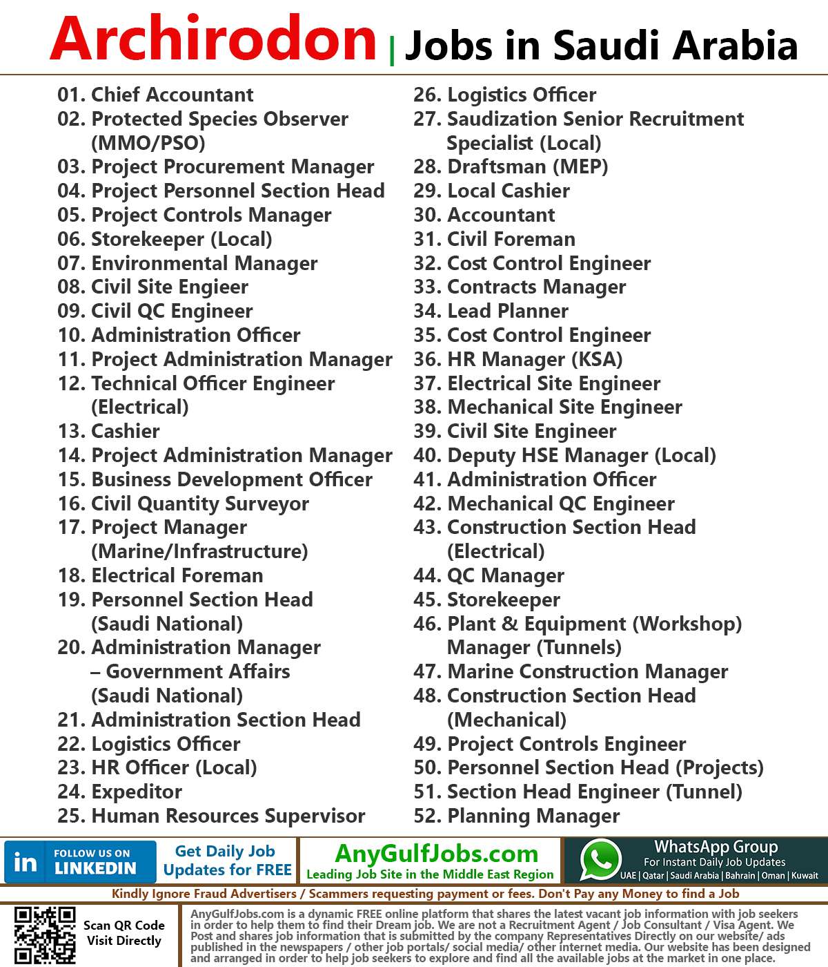 Archirodon Jobs | Careers - Saudi Arabia - 2023