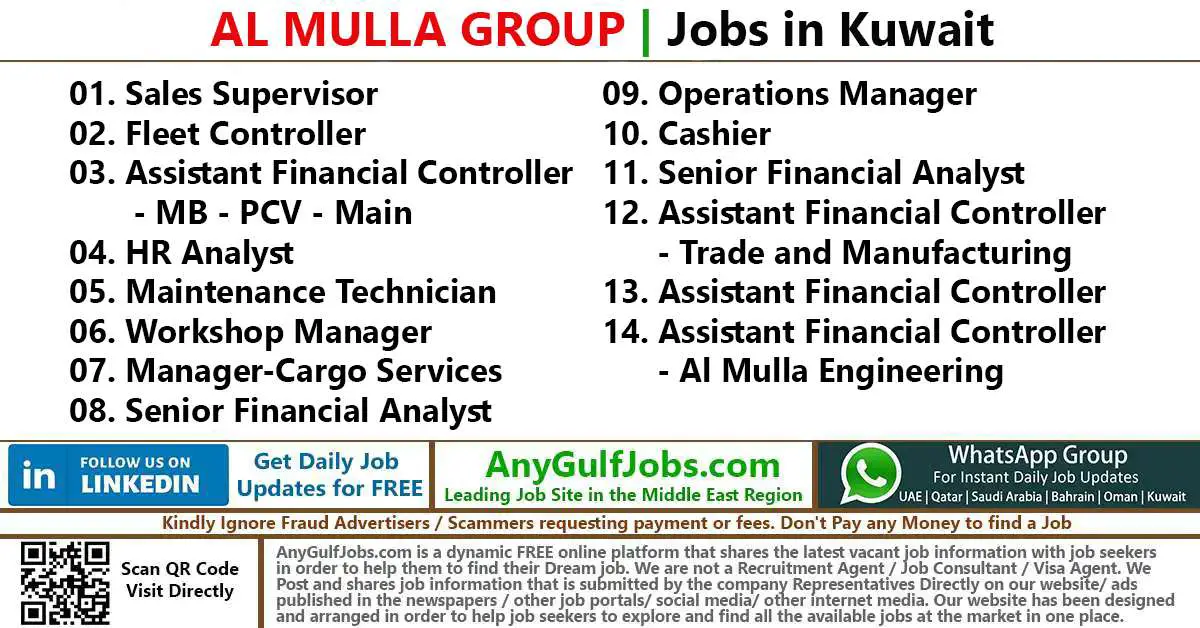 AL MULLA GROUP Jobs | Careers - Kuwait - 2023