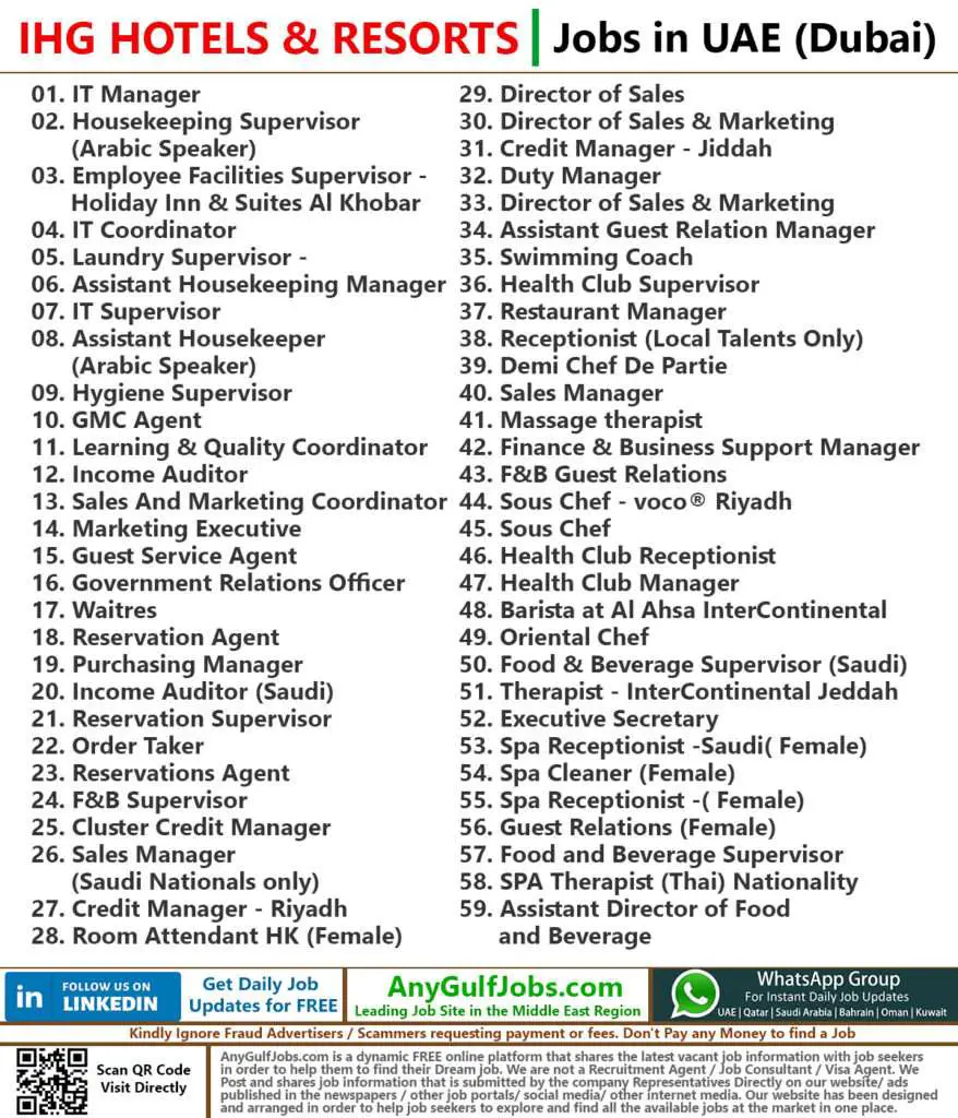 IHG HOTELS & RESORTS Jobs | Careers - Saudi Arabia - 2026