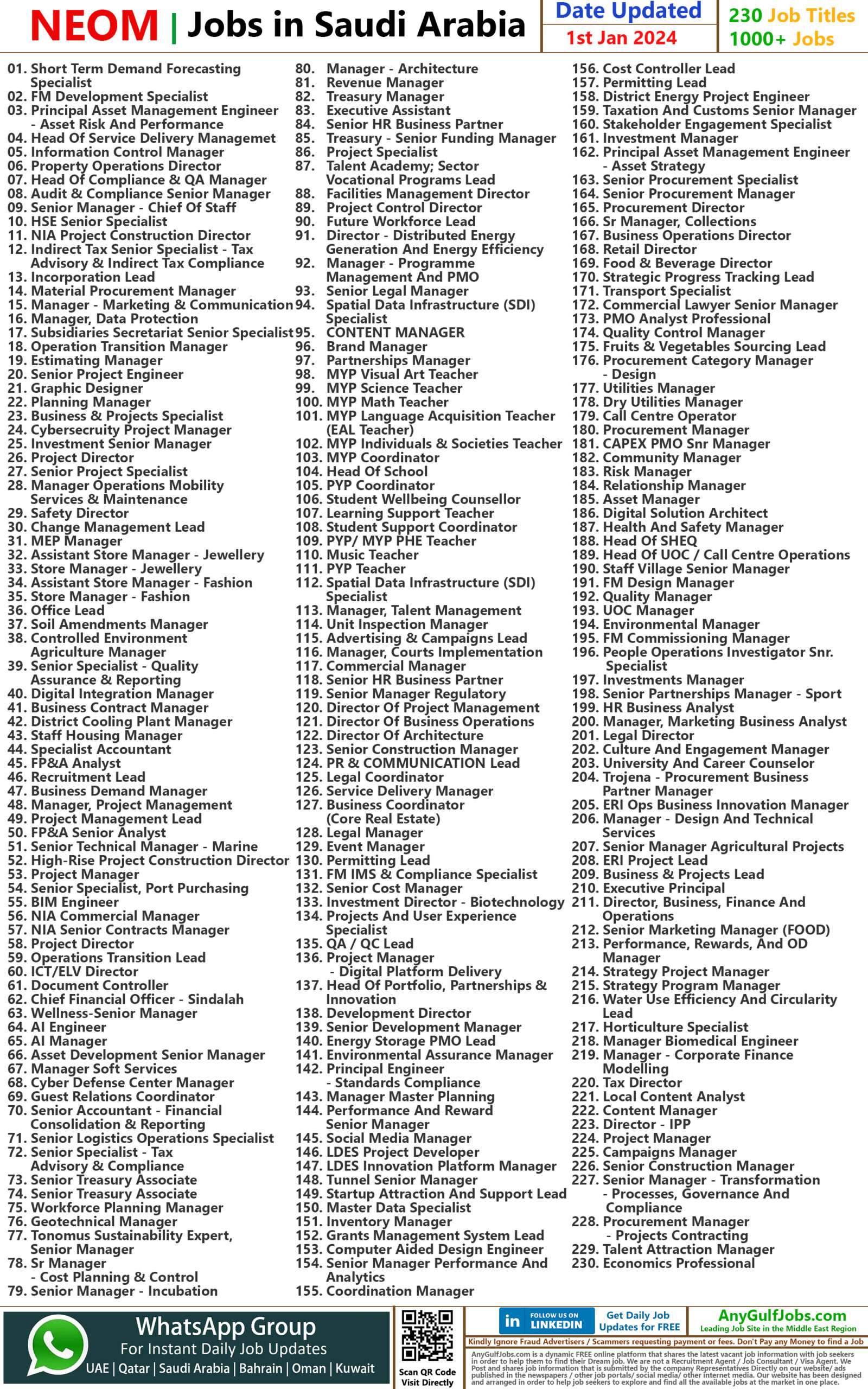 NEOM Jobs | Careers - Saudi Arabia - 2024