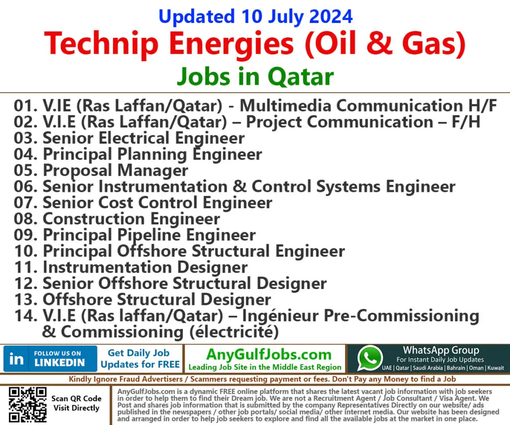 Technip Energies Jobs | Careers - Qatar - 2024