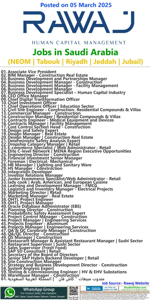 Jacobs Jobs | Careers - Saudi Arabia - 2025