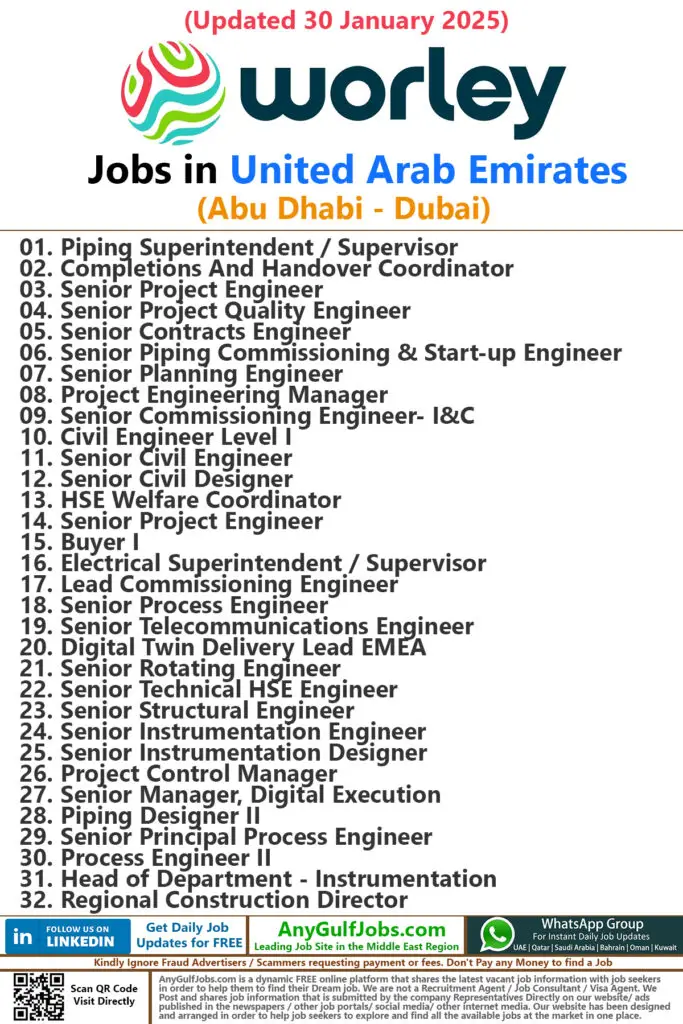 Worley Jobs | Careers - United Arab Emirates - 2025