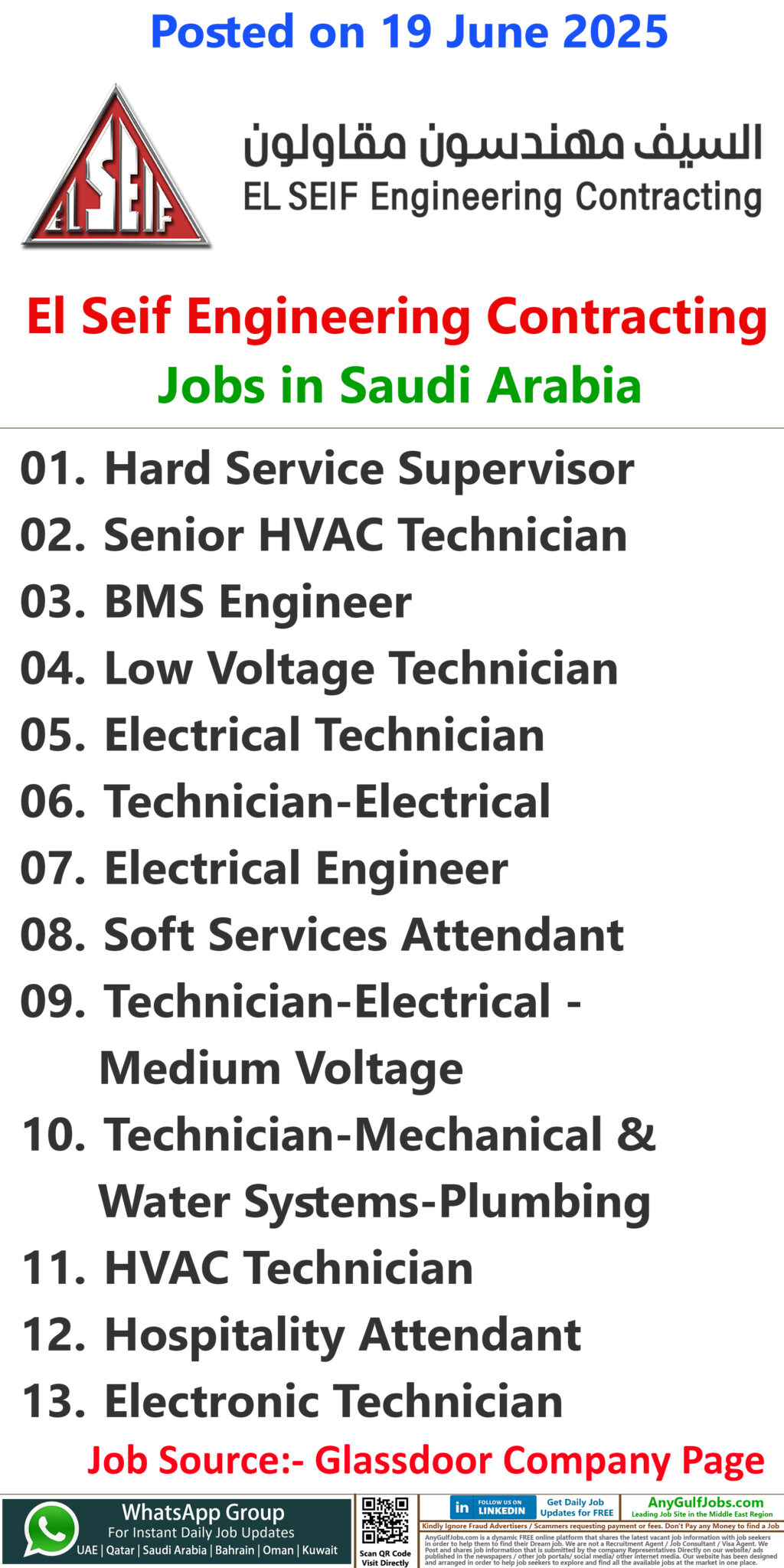 El Seif Engineering Contracting Jobs | Careers - Saudi Arabia - 2025