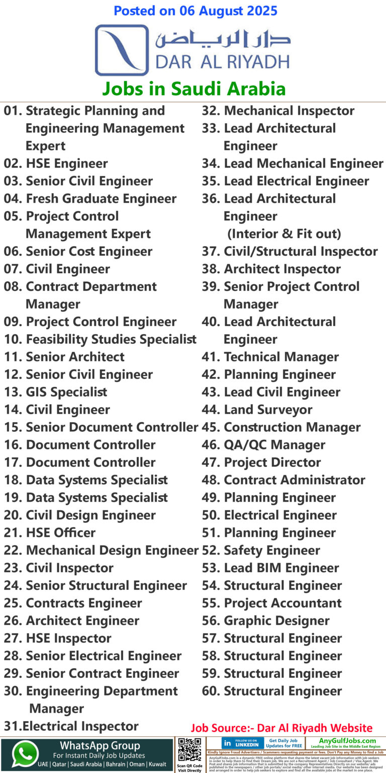 Dar Al Riyadh Jobs | Careers - Saudi Arabia - 2025