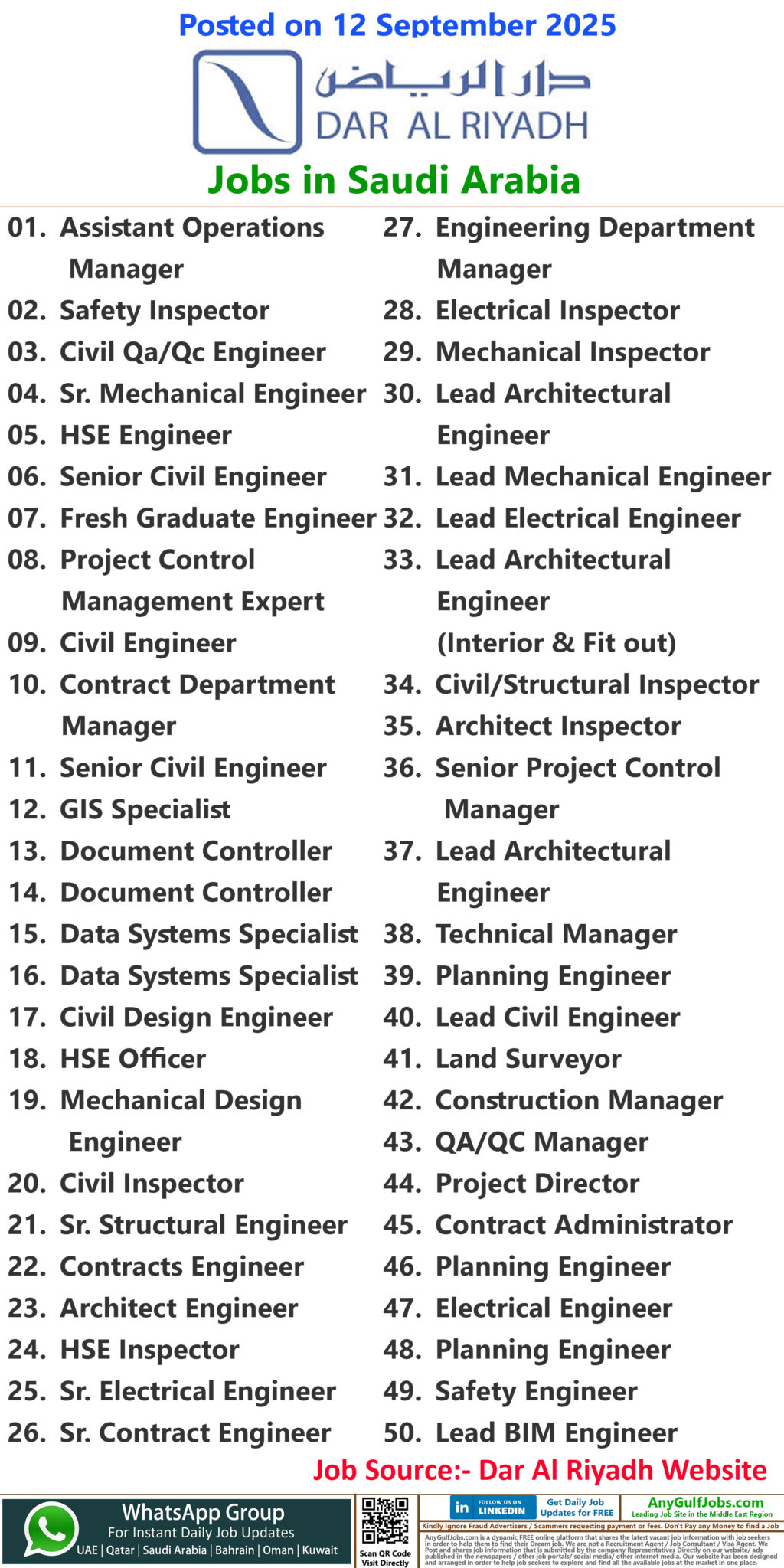 Dar Al Riyadh Jobs | Careers - Saudi Arabia - 2025