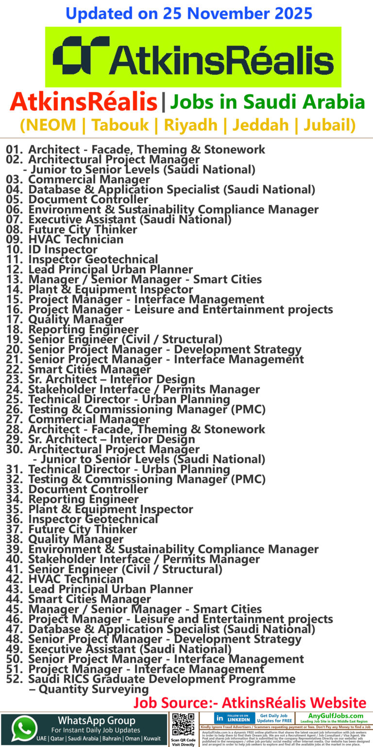 AtkinsRéalis Jobs | Careers - Saudi Arabia - 2026