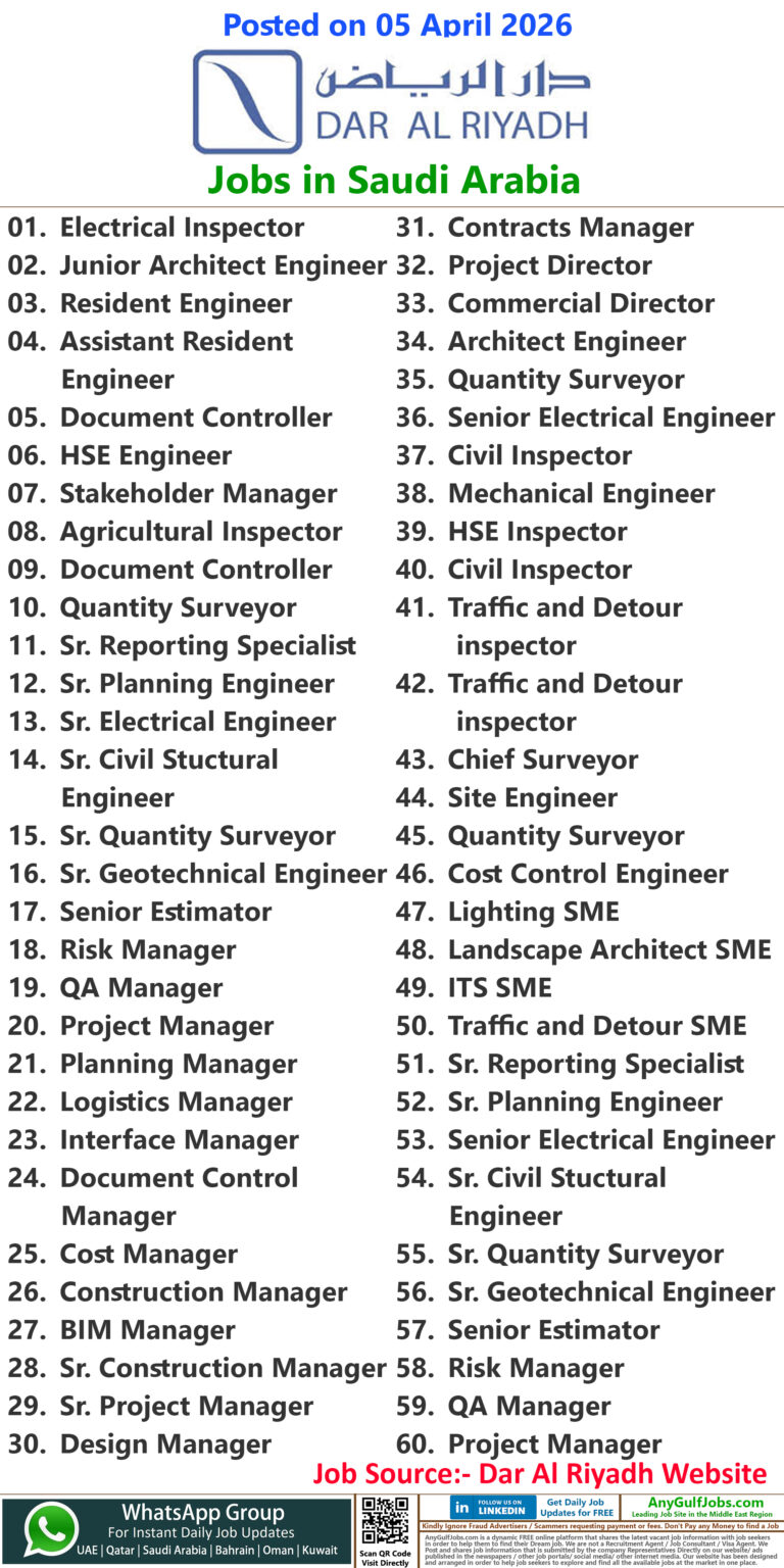 Dar Al Riyadh Jobs | Careers - Saudi Arabia - 2026